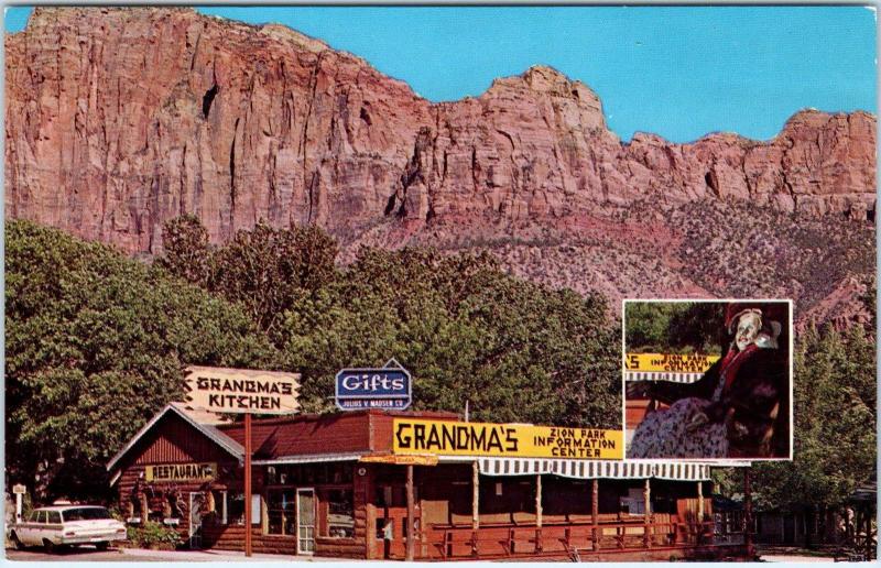 SPRINGDALE, UT Utah GRANDMA'S KITCHEN & GIFT SHOP c1960s Roadside ...