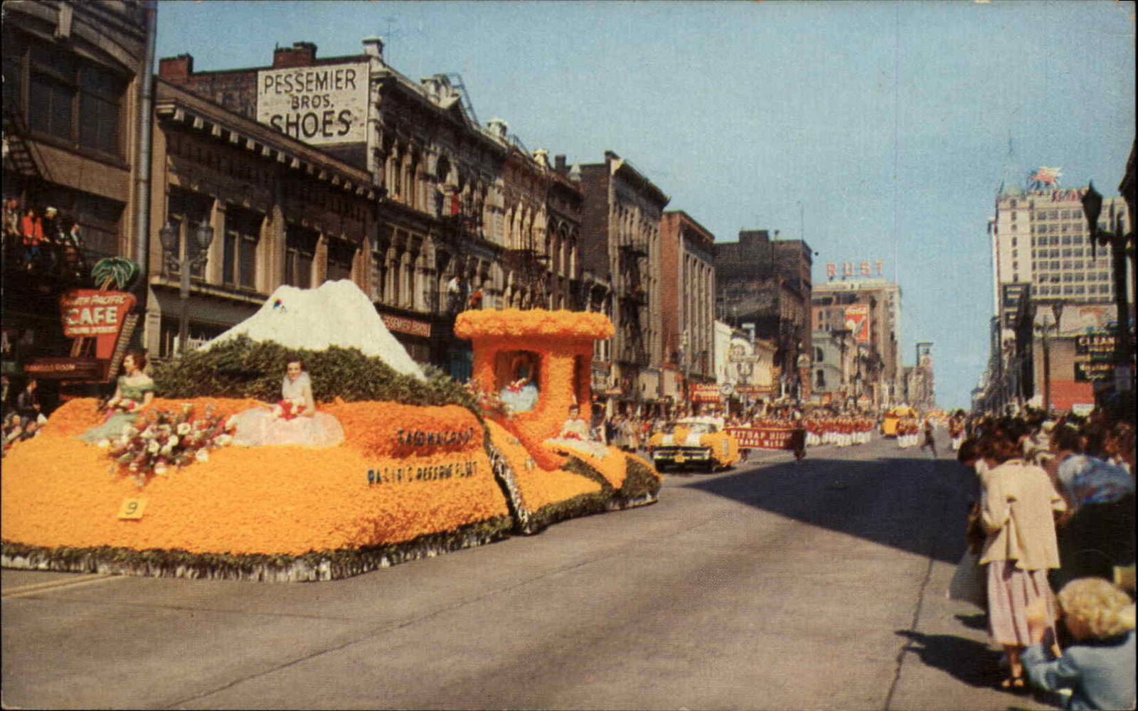 Sumner Washington WA Daffodil Parade Float Street Scene c1950s-60s ...