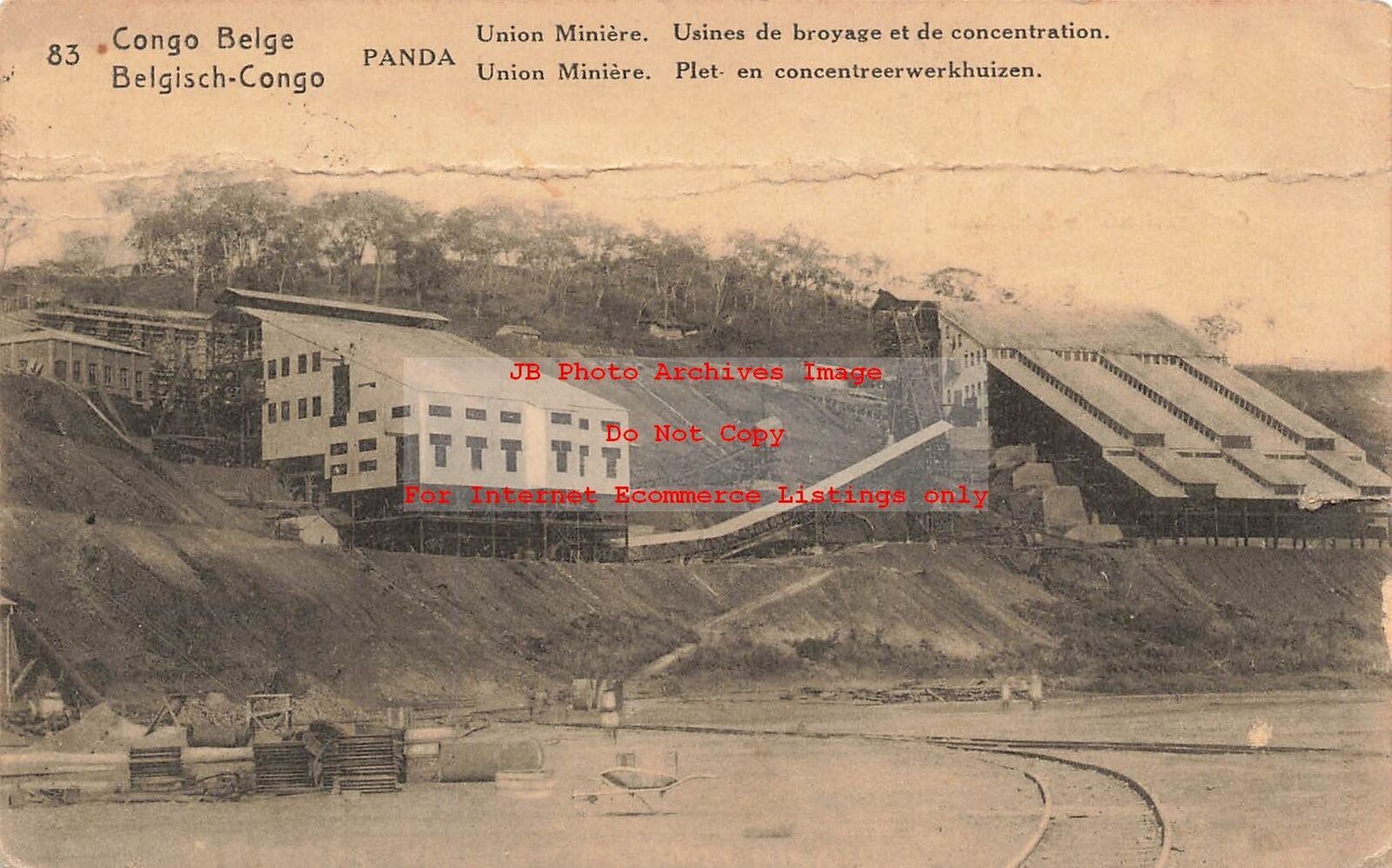 Belgian Congo, Panda, Mining Scene, Concentrator Plants | Europe ...