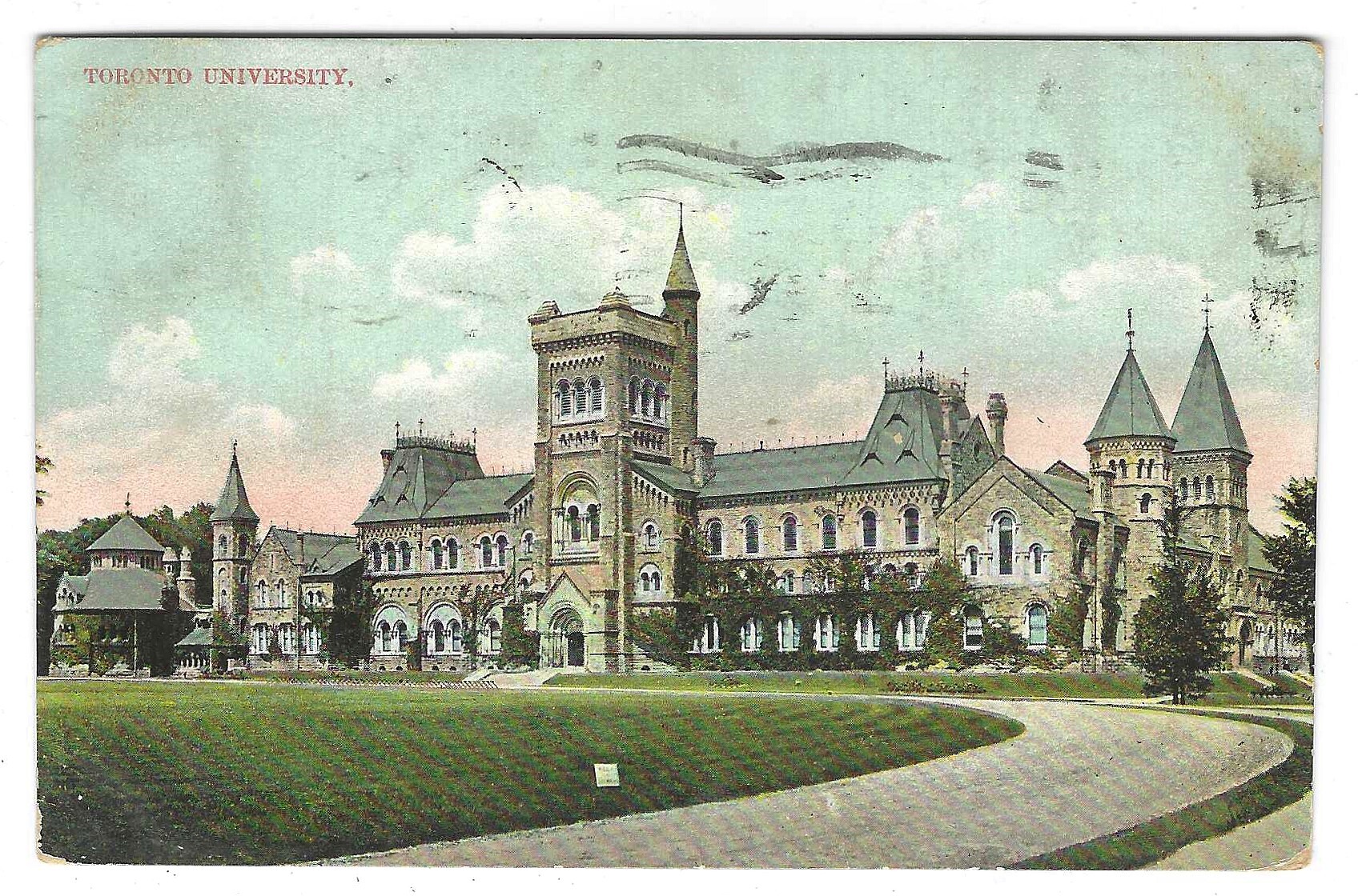Private postcard of Toronto University, Toronto, Canada, posted 1906 ...