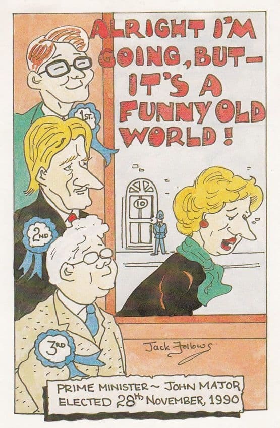 Goodbye Margaret Thatcher John Major Elected Rare Limited Edition Comic ...