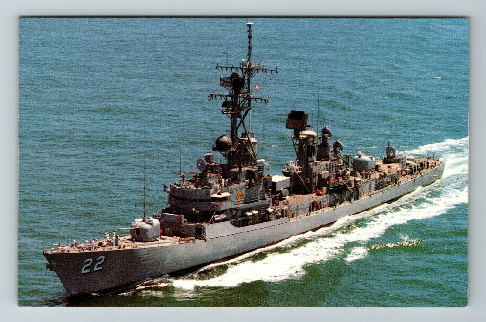 Ships - U.S.S. Benjamin Stoddert, Commissioned in 1964, Vintage Chrome ...