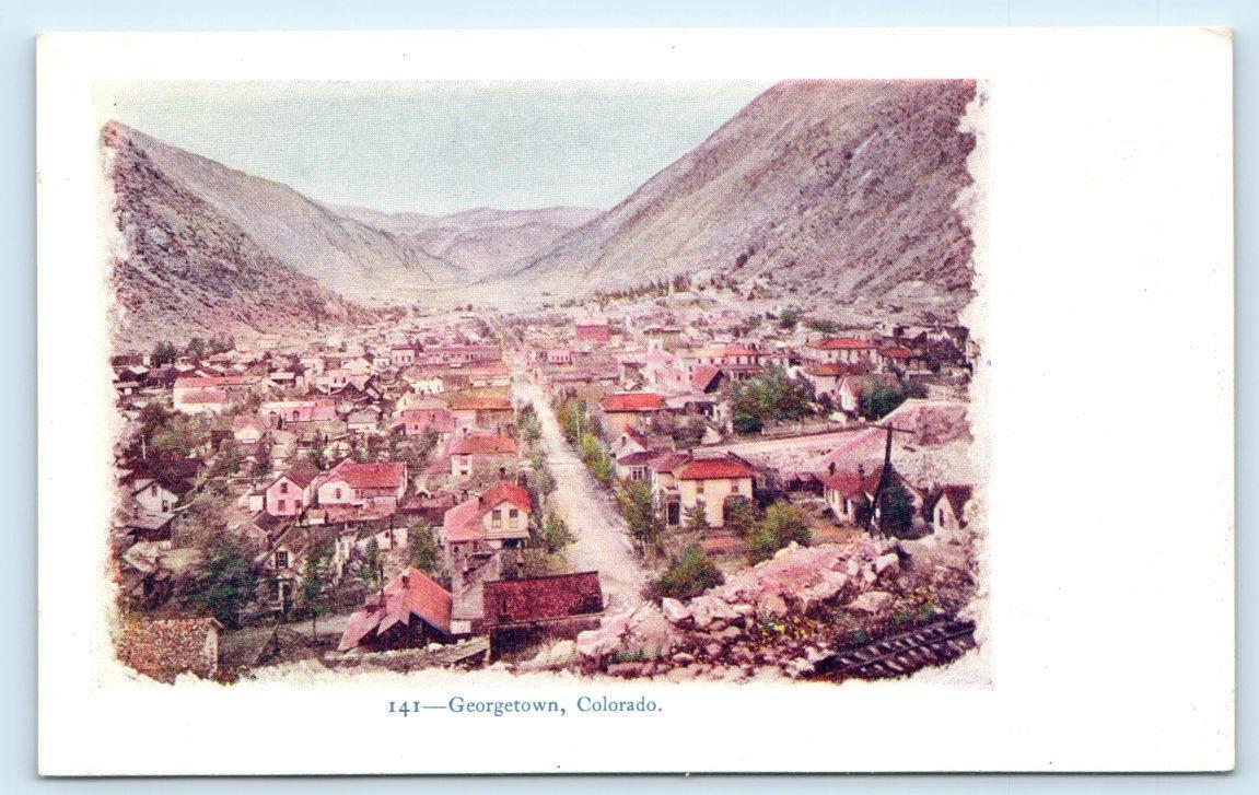 GEORGETOWN, CO Colorado ~ Panorama FAMOUS MINING TOWN c1900s Embossed ...