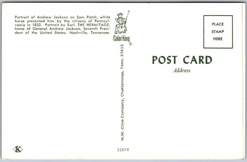 Portrait of Andrew Jackson on his Horse, Sam Patch - Postcard | United ...