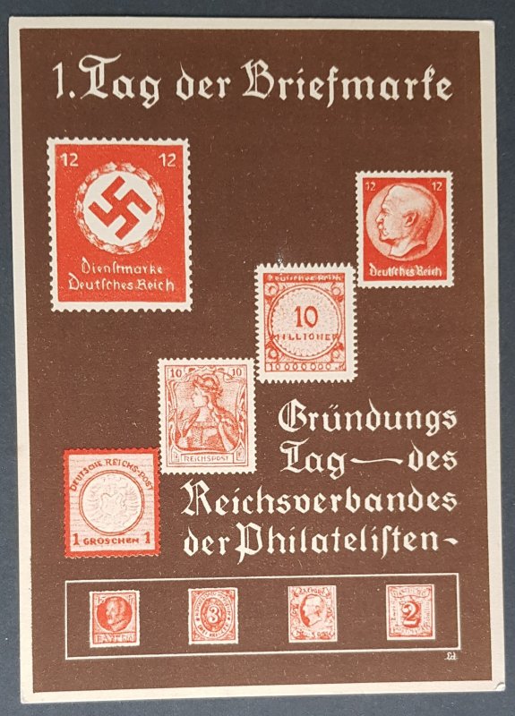Third Reich Nsdap Original Propaganda Postcard Stamp DAY 1936 | Topics ...