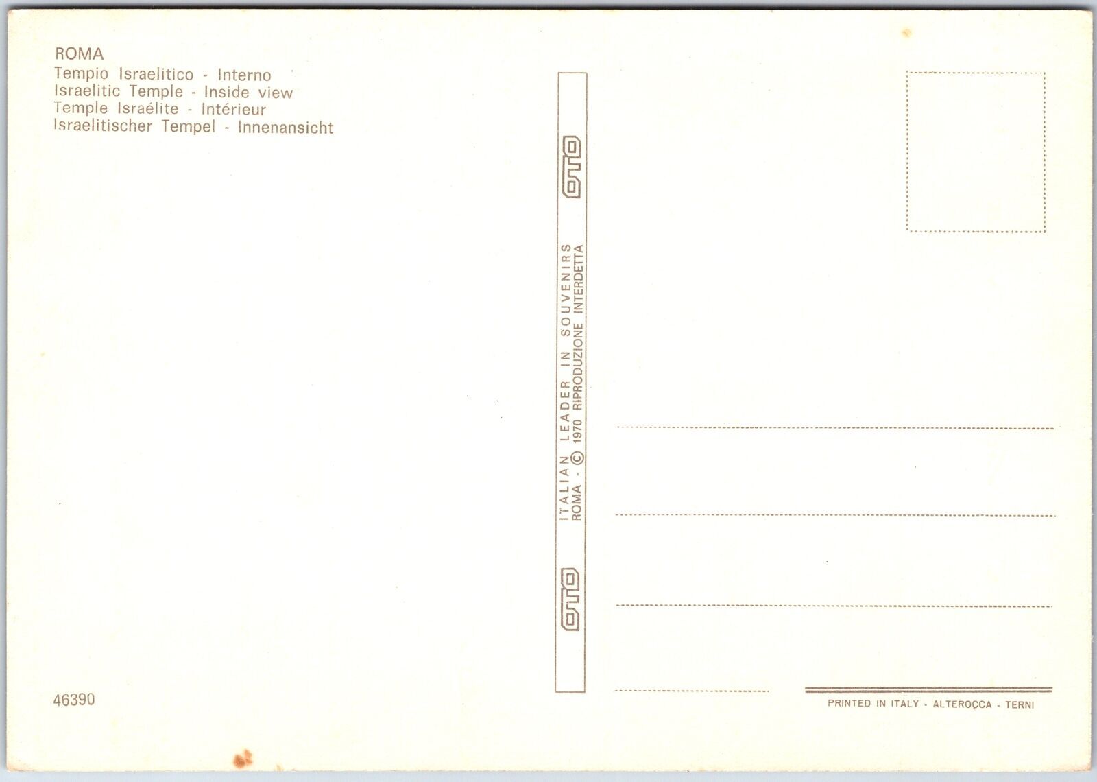 Continental Size Postcard Sights Scenes & Culture of Rome Italy 1960s ...