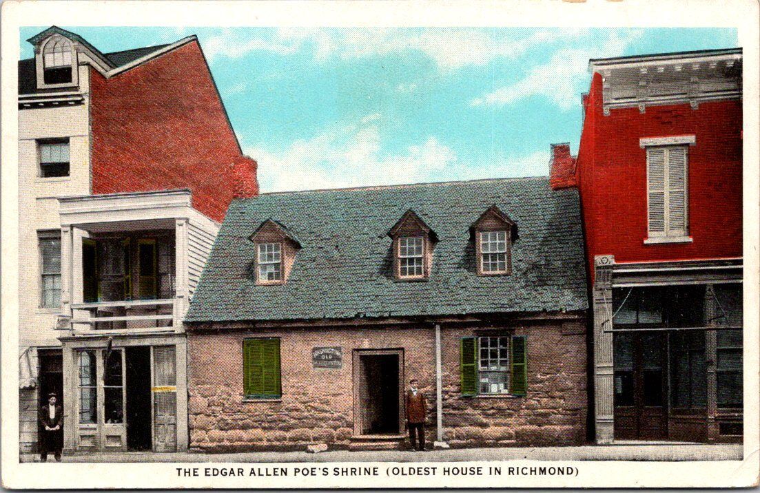 Virginia Richmond Edgar Allen Poe Shrine Oldest House In Richmond ...