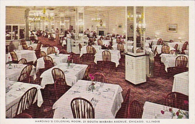 Illinois Chicago Harding's Colonial Room Restaurant | United States ...