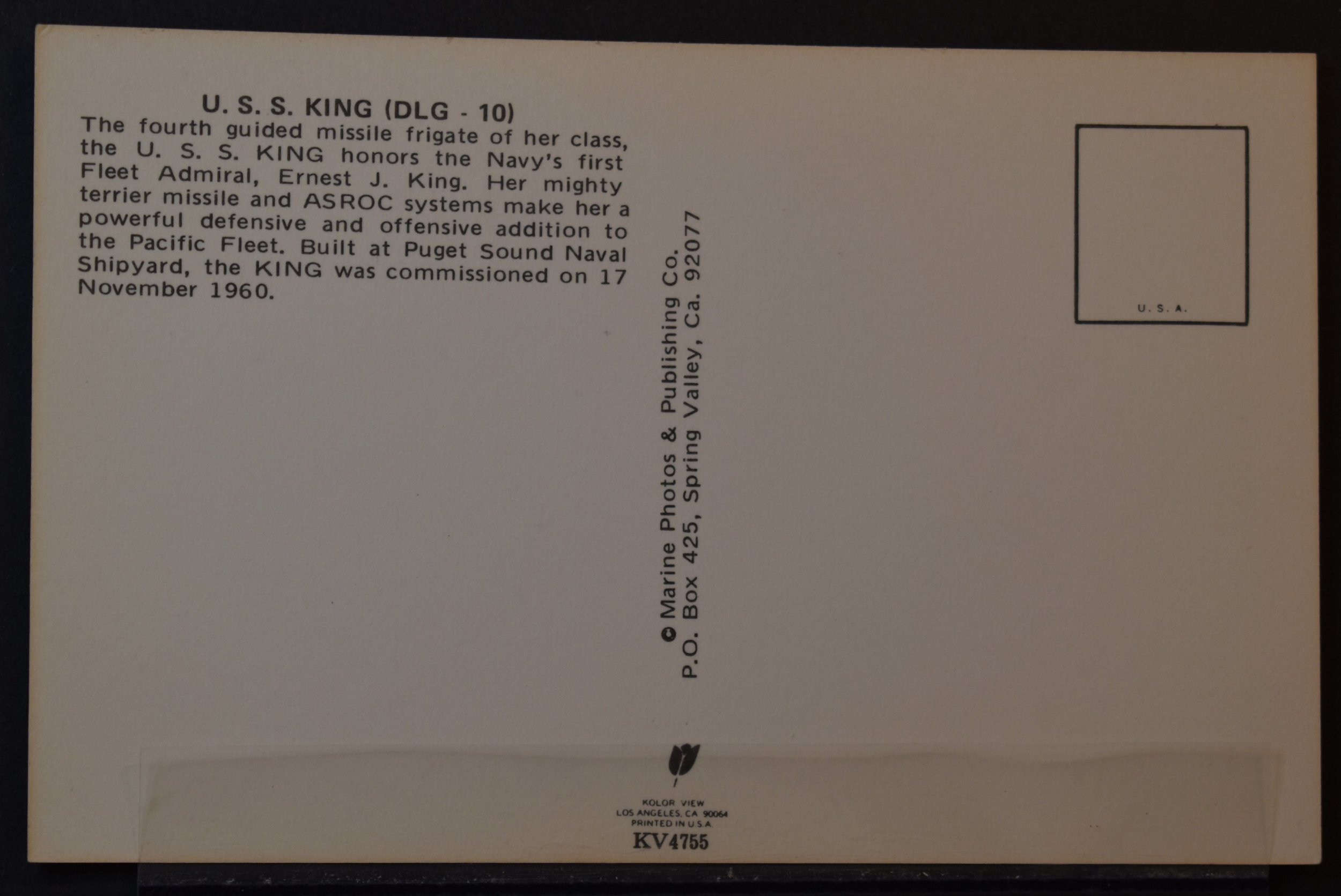 US Navy Ship - U.S.S. King [DLG-10] | Topics - Transportation - Boats ...