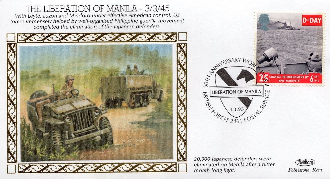 Philippine Guerilla Liberation Of Manila WW2 Military First Day Cover ...