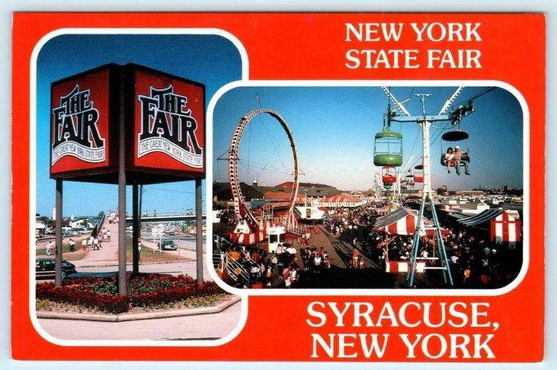 NEW YORK STATE FAIR, Syracuse, NY ~ Thrill Rides ca 1980s? 4"x6 ...