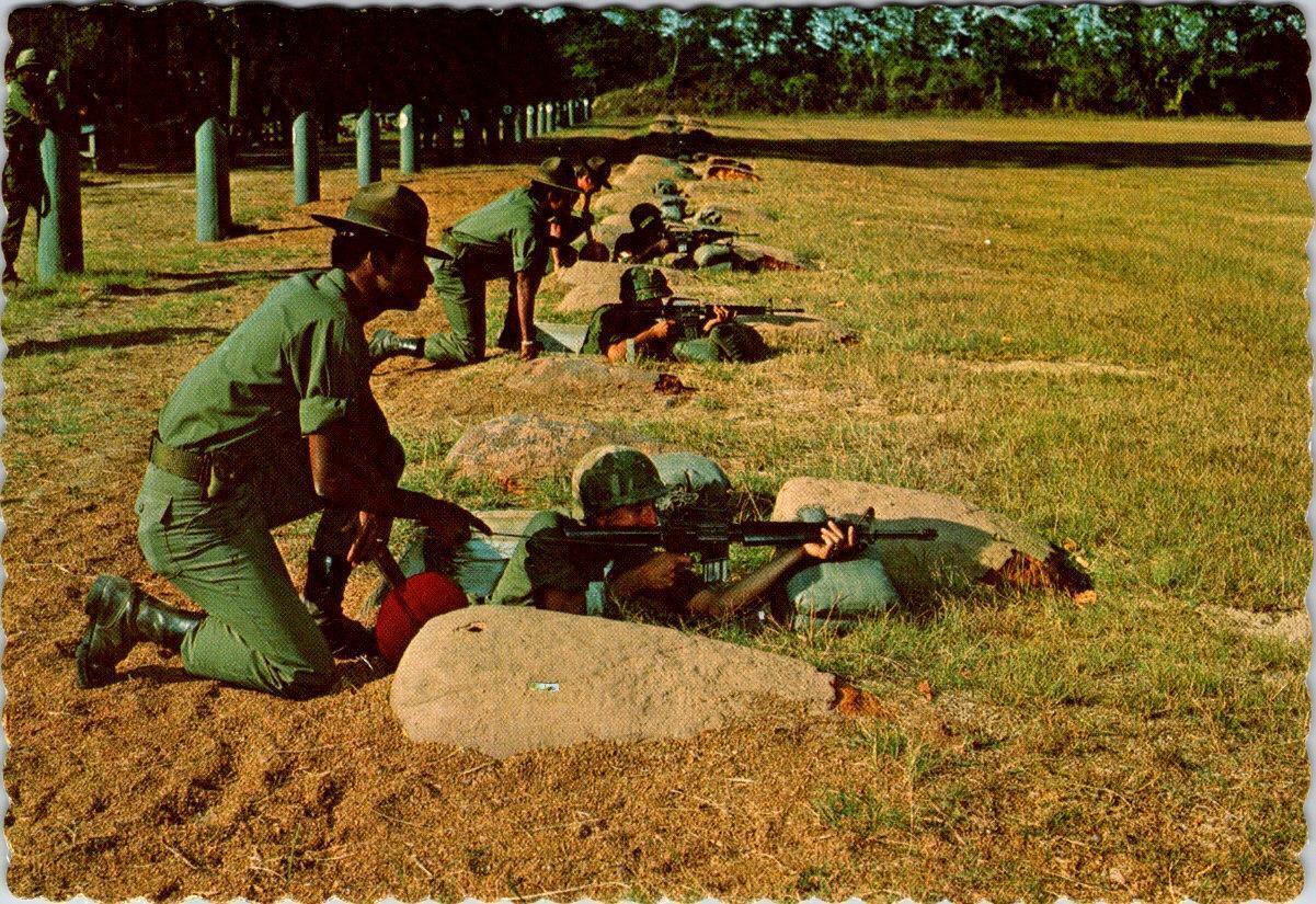 Fort Gordon, GA Georgia ARMY BASE~M-16 RIFLE TRAINING Military 4X6 ...