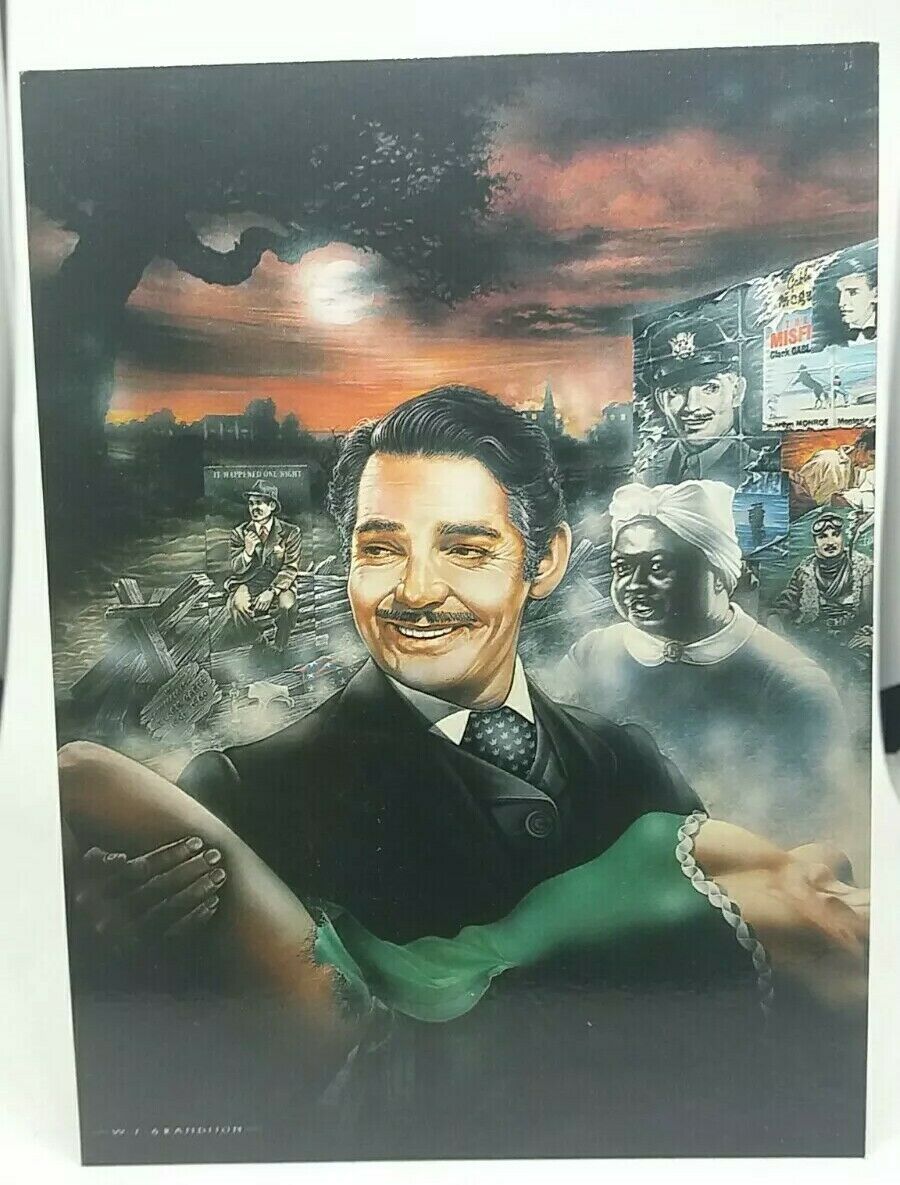 New Vintage Postcard Clark Gable Gone with the Wind by W S Grandison ...