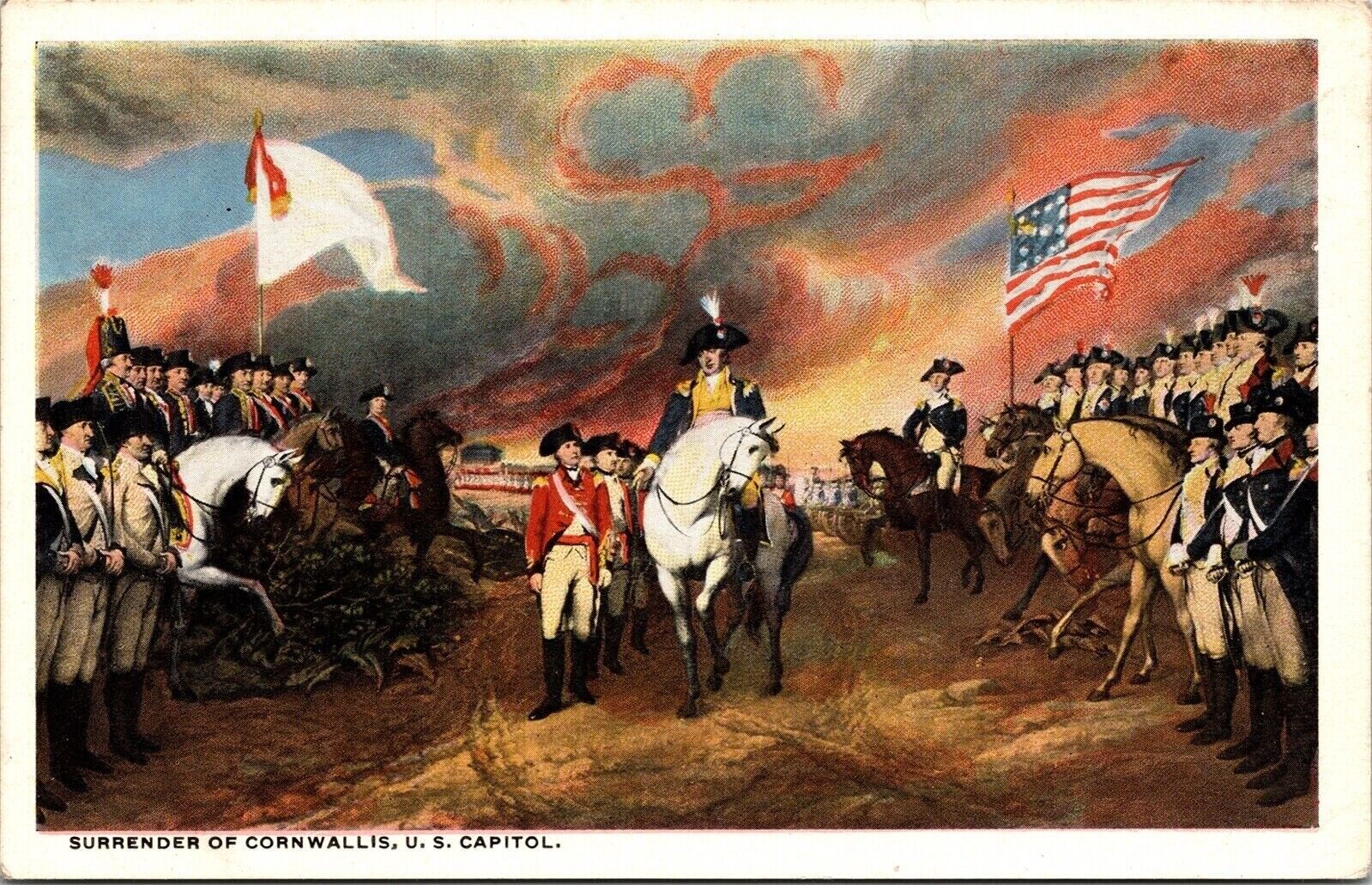 US Capitol Surrender of Cornwallis John Trumbull British Army Flags ...