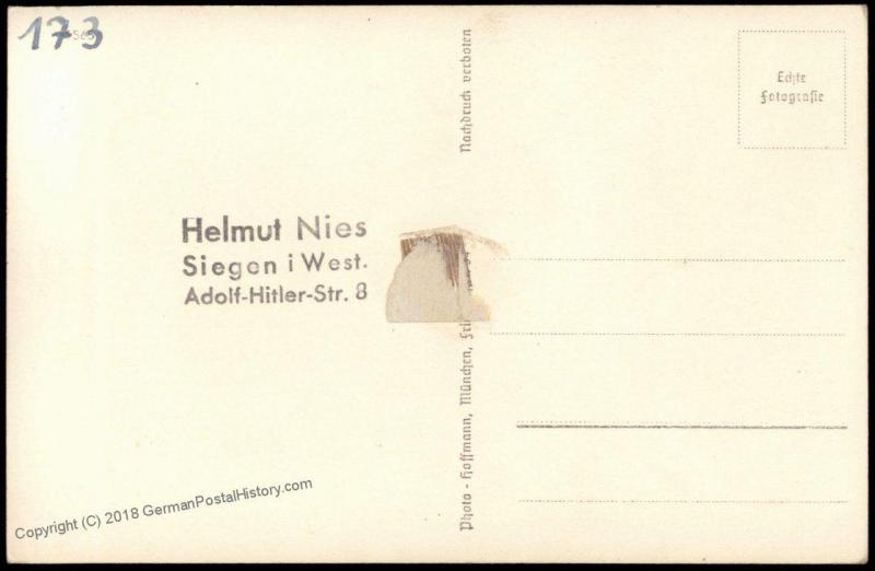 3rd Reich Germany Ritterkreuztraeger Luftwaffe Leutnant Hans Strelow ...