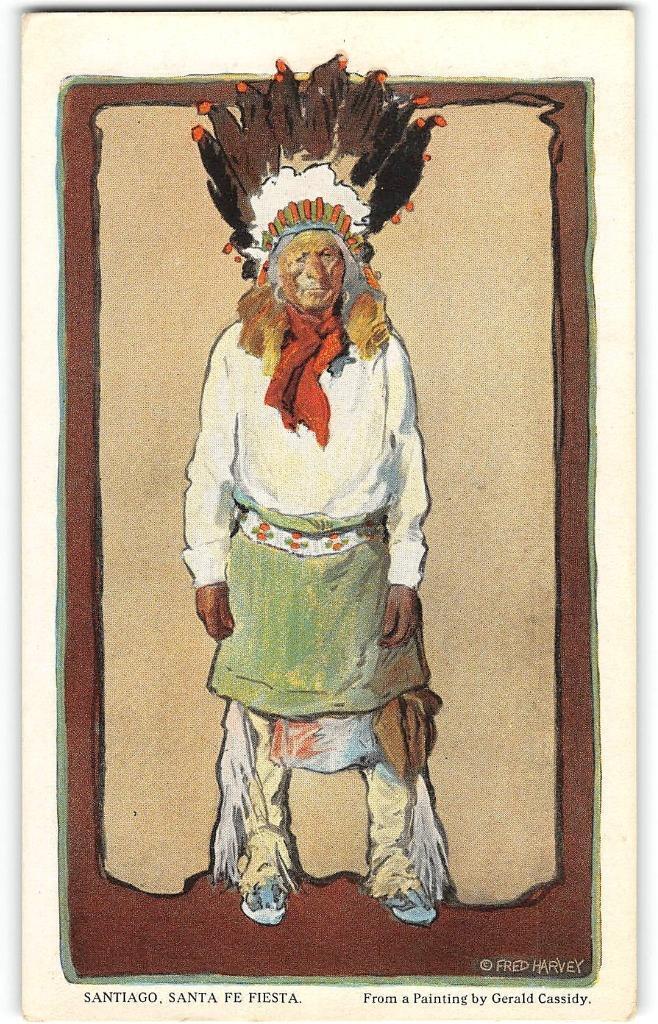 Santiago, Santa Fe Fiesta, Native American Indian Santa Clara Pueblo ...