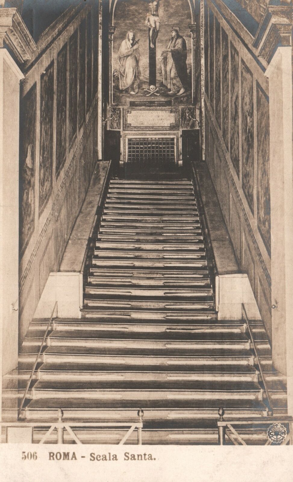 Vintage Postcard Roma Scala Santa Roman Catholic Chapel Staircase Rome ...