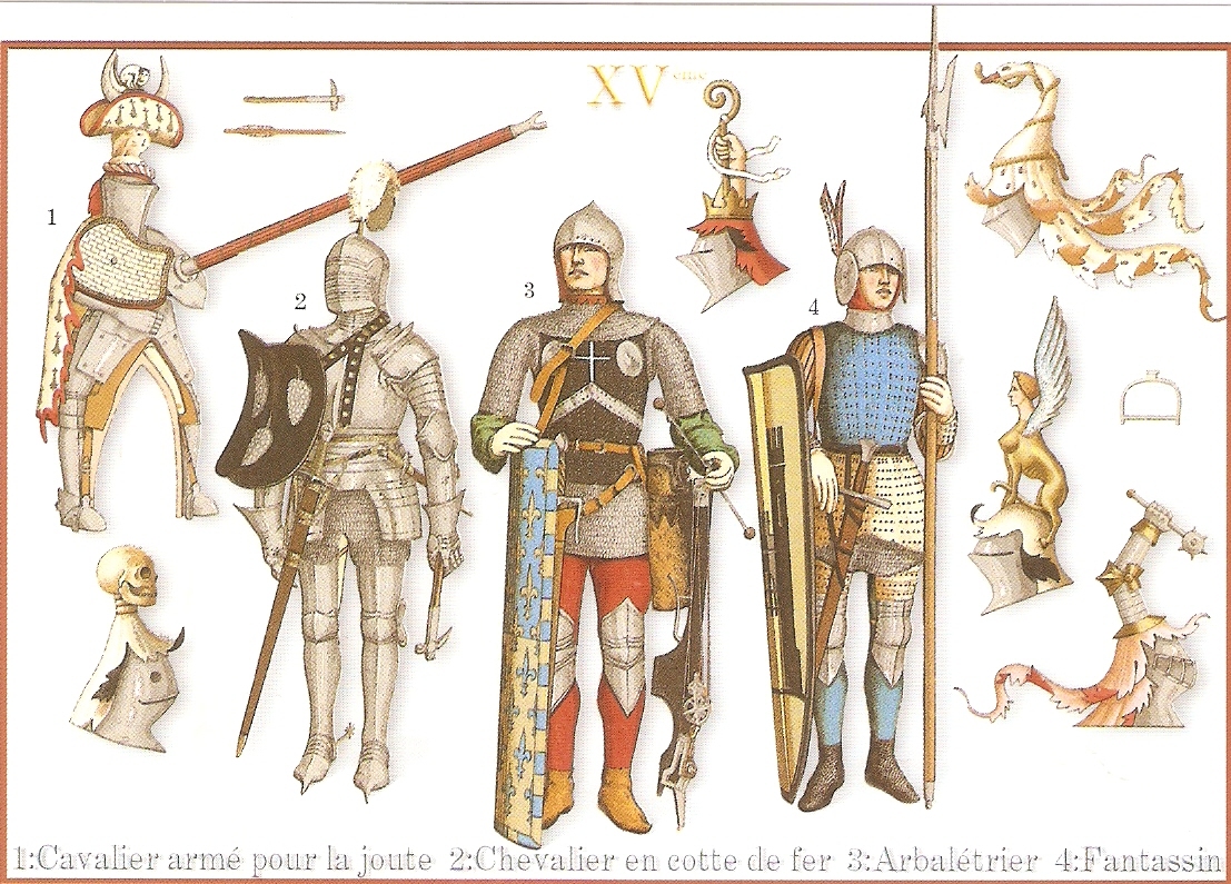 ""La Mode au Moyen Age. Chevaliers, Arbaletrier.." Modern French ...