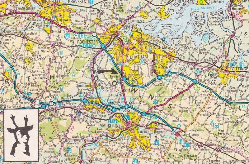 Blackmore Park Kent Boy Scout Centre Ordnance Survey Map Postcard ...