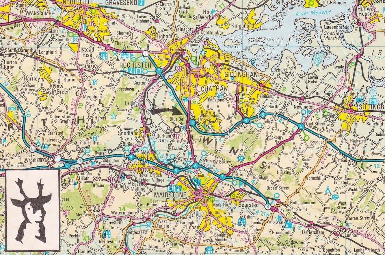 Blackmore Park Kent Boy Scout Centre Ordnance Survey Map Postcard ...