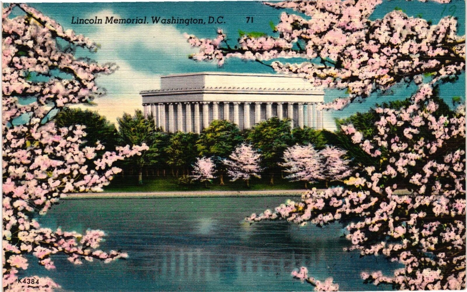 Vintage Postcard- Lincoln Memorial, Washington, DC Posted 1940s ...