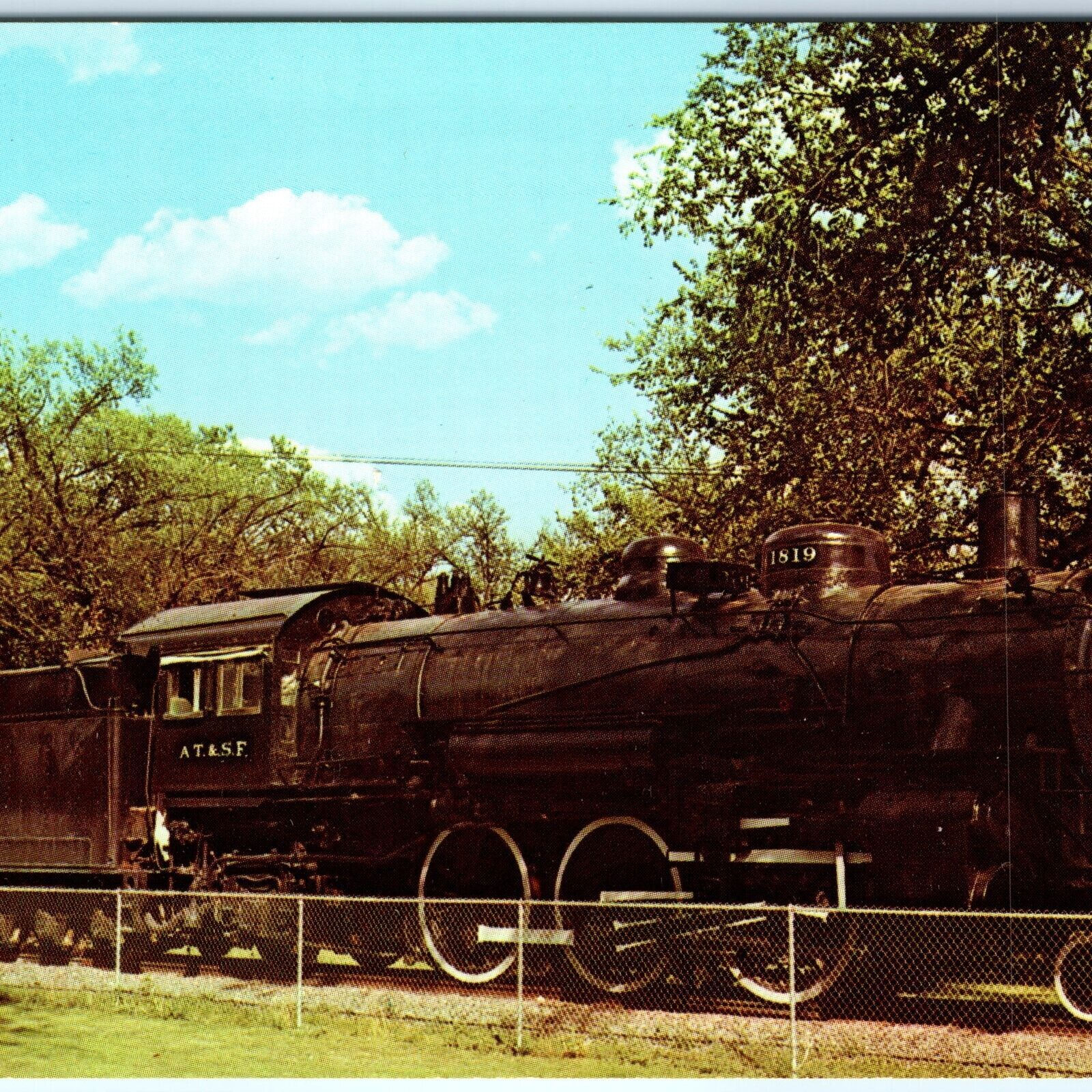 Lamar, CO #1819 Steam Locomotive ATSF Atchison Topeka & Santa Fe ...