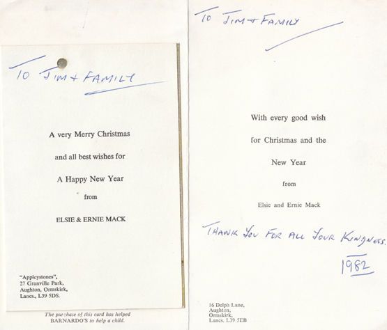 Ernie Mack BBC TV Impressionist 1980s Christmas Card | Topics ...