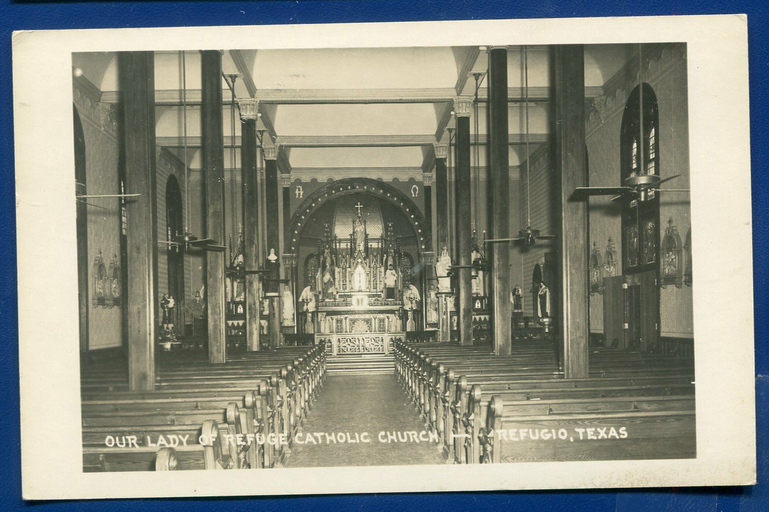 Refugio Texas tx Our Lady of Refuge Catholic Church interior view photo ...