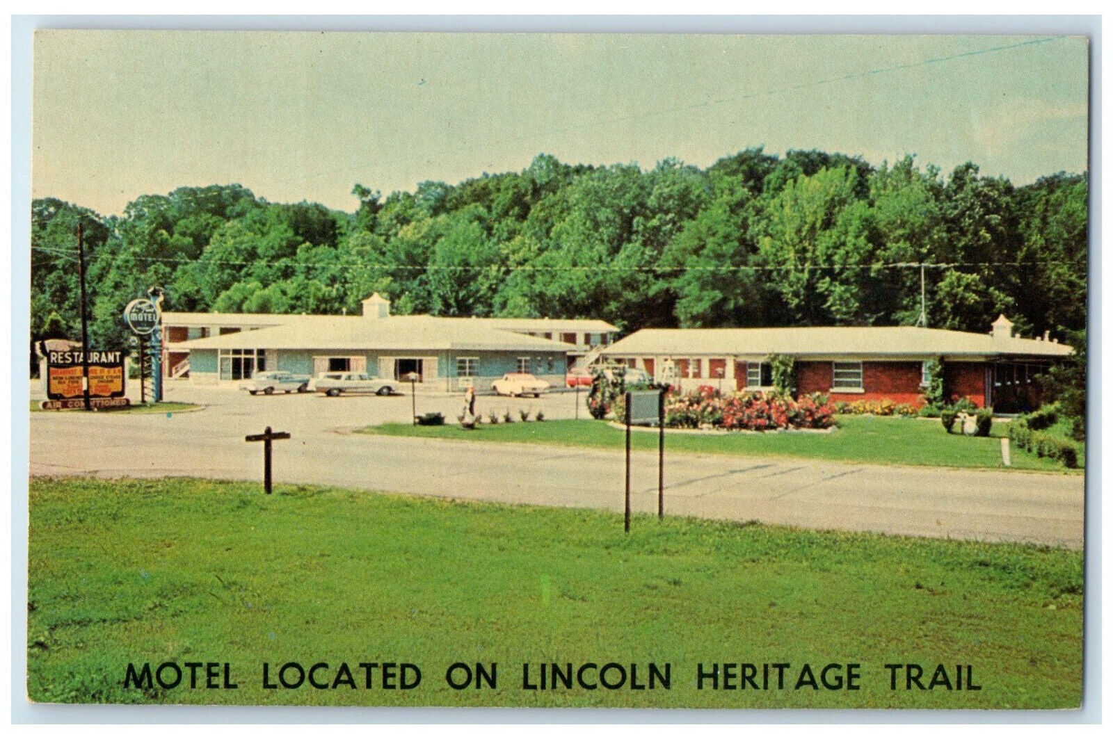 c1950's Lincoln Trail Motel and Restaurant Tell City Indiana IN ...