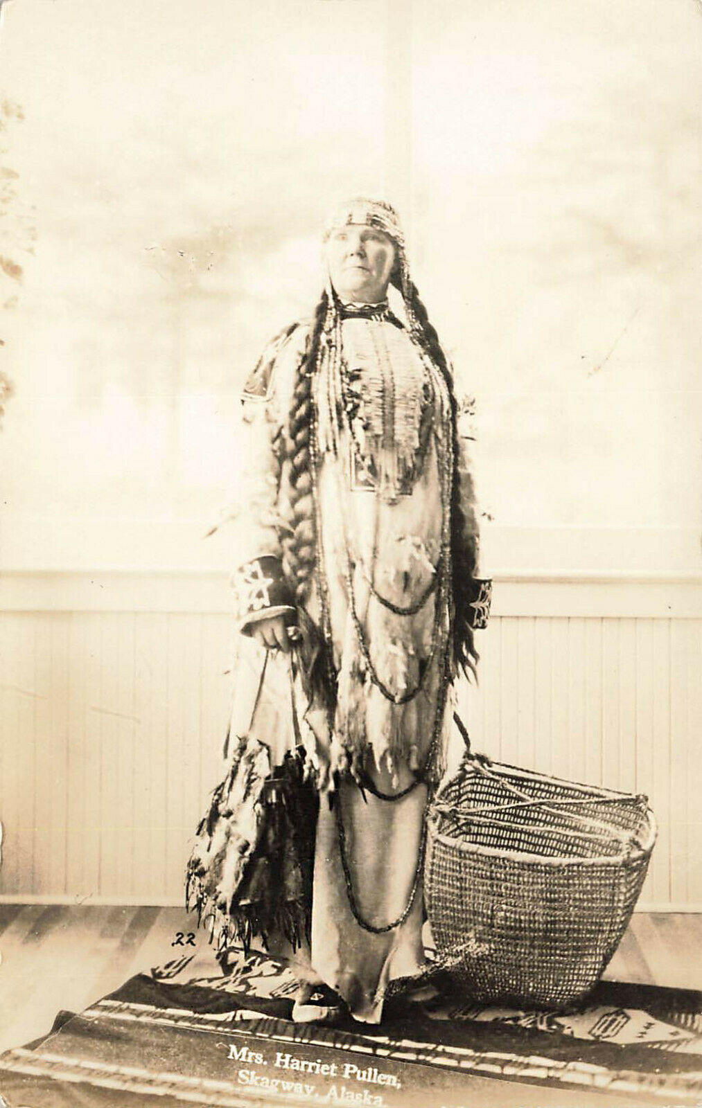 Skagway AK Mrs. Harriet Pullen With Basket Real Photo Postcard | United ...
