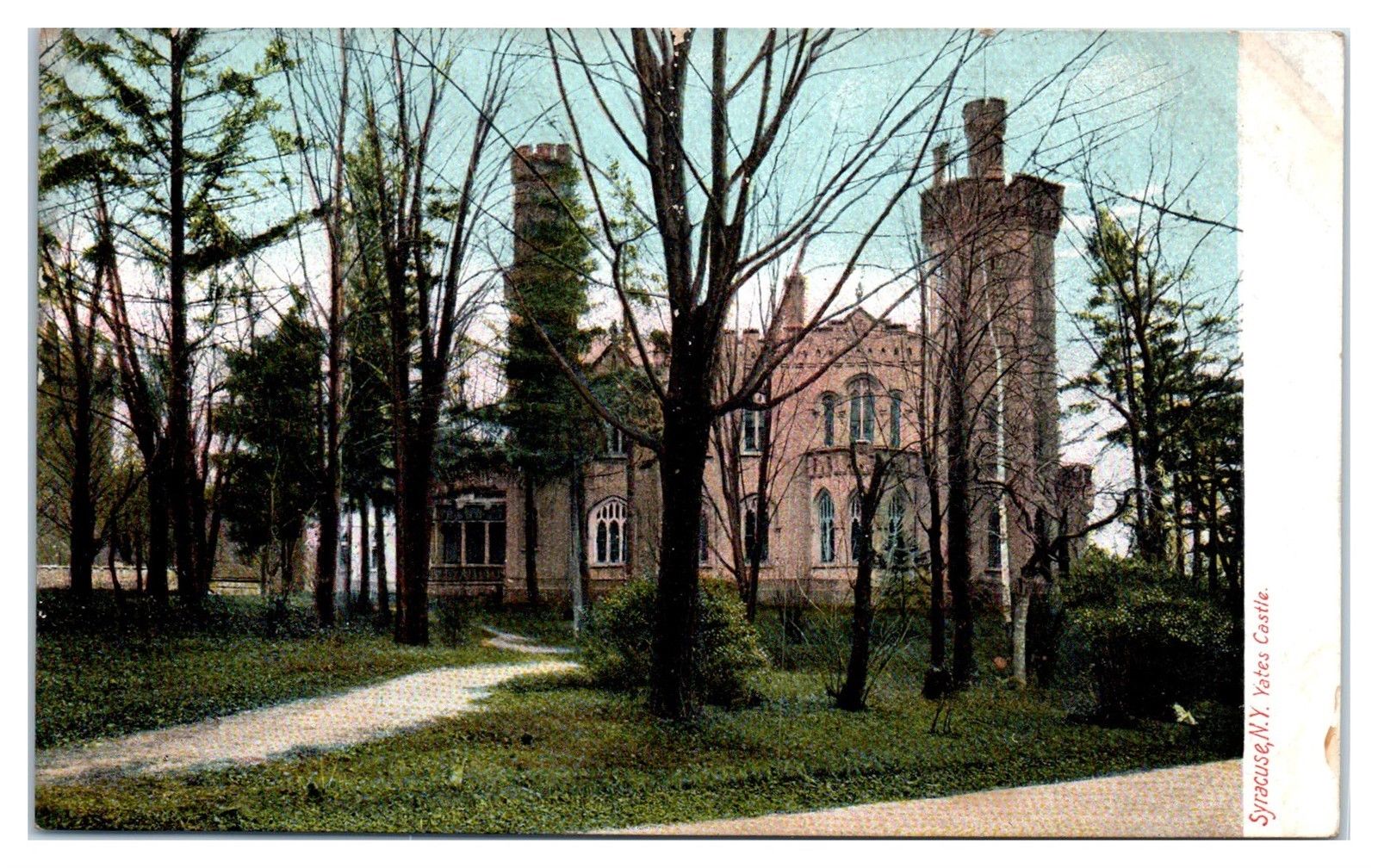 Early 1900s Yates Castle, Syracuse, NY Postcard | United States - New ...