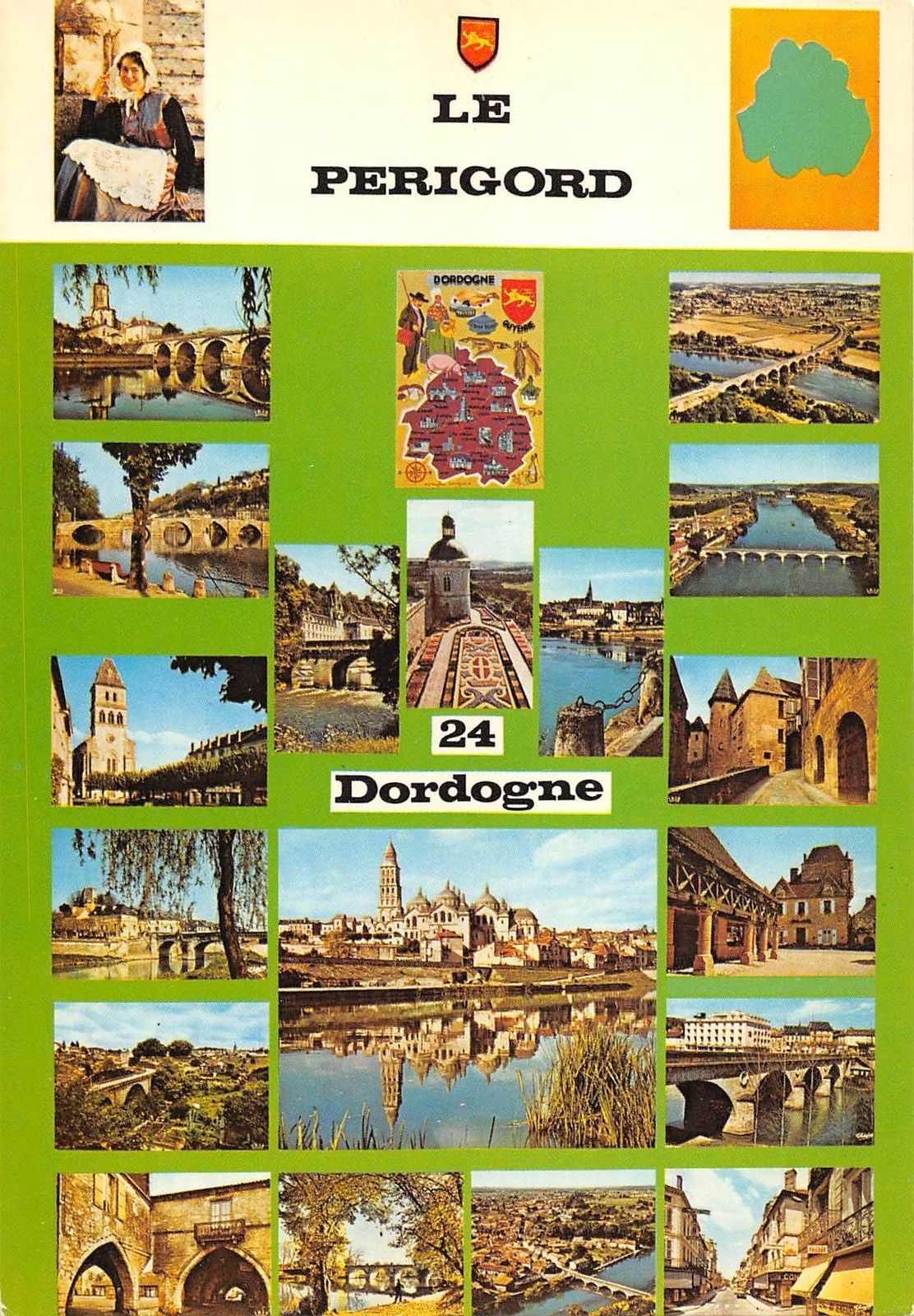BR52714 promenade en dordogne le perigord map cartes geographiques ...