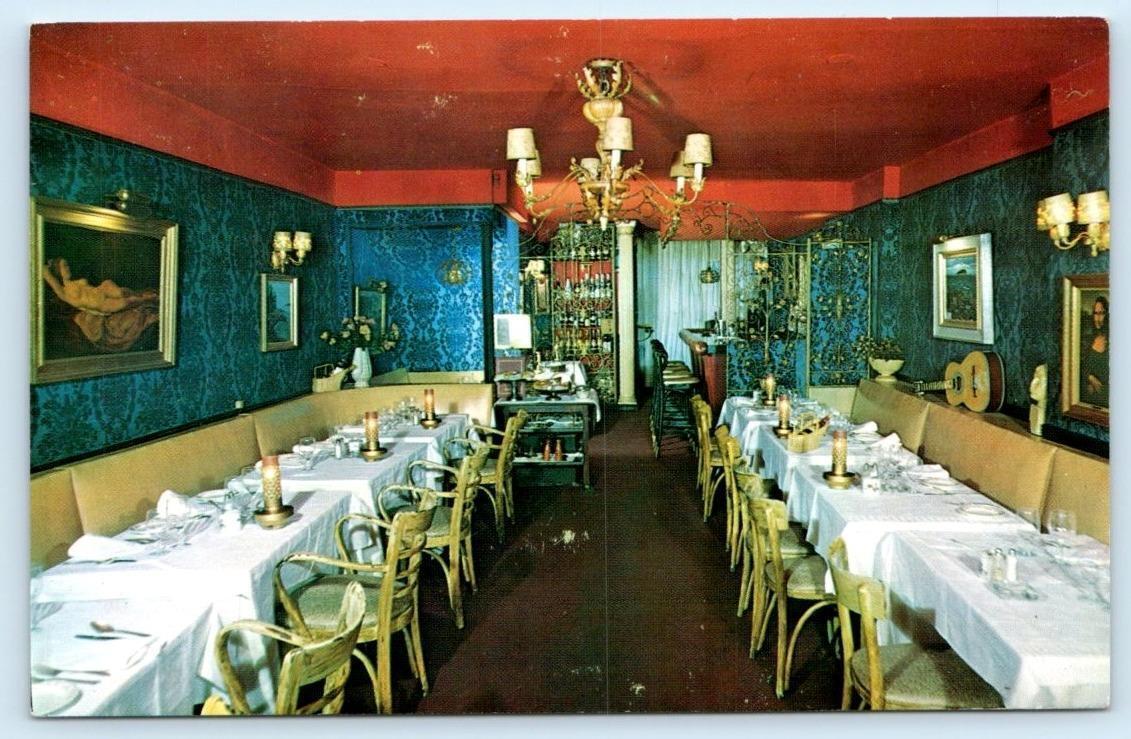 NEW YORK, NY ~ Italian Restaurant LEONARDO DA VINCI c1950s-60s Roadside ...