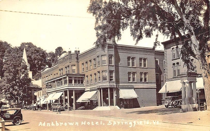 Springfield VT A&P Street View Grocery Store Hotel Old Cars Postcard ...