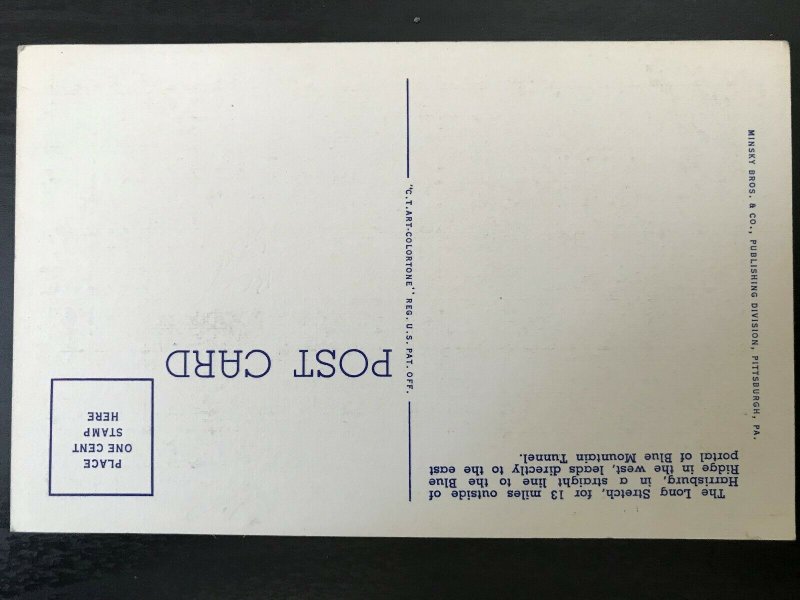 Vintage Postcard 1940 Eastern Portal Blue Mountain Tunnel Pennsylvania ... Vintage Postcard 1940 Eastern Portal Blue Mountain Tunnel Pennsylvania ...