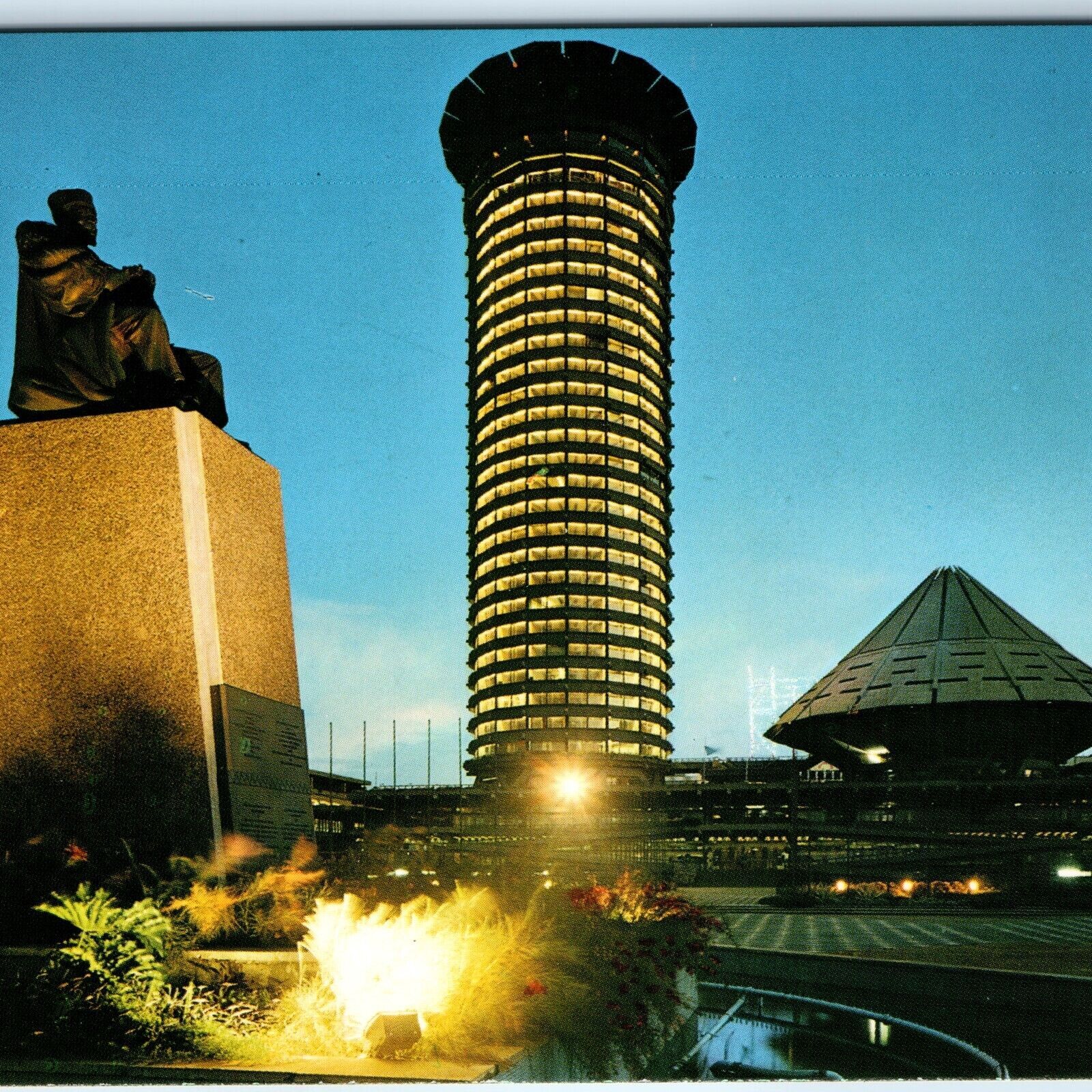 c1970s Nairobi, Kenya Kenyatta Conference Center Night View Jomo ...