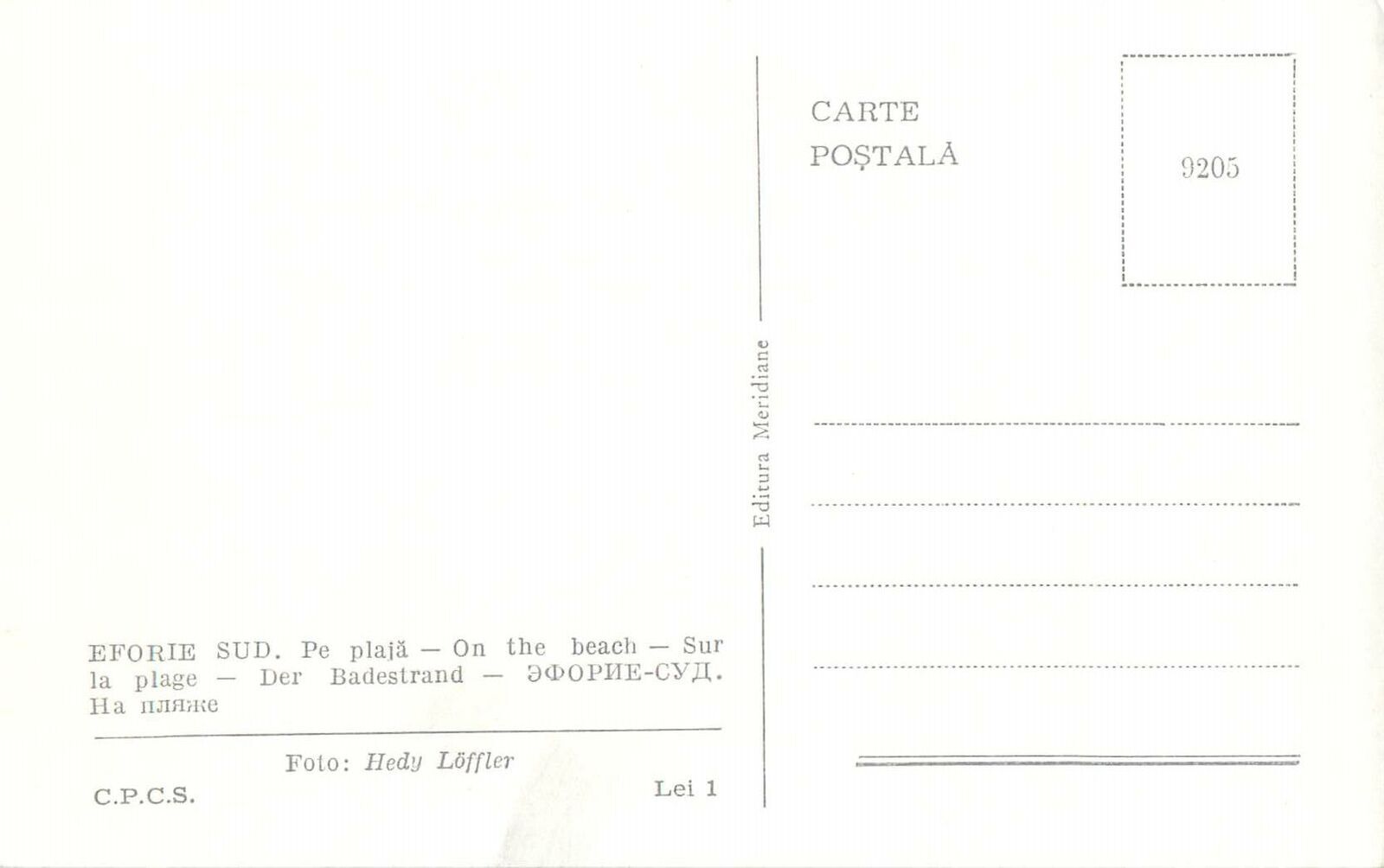 carte postala Romania Eforie Sud vedere de pe plaja | Europe - East ...