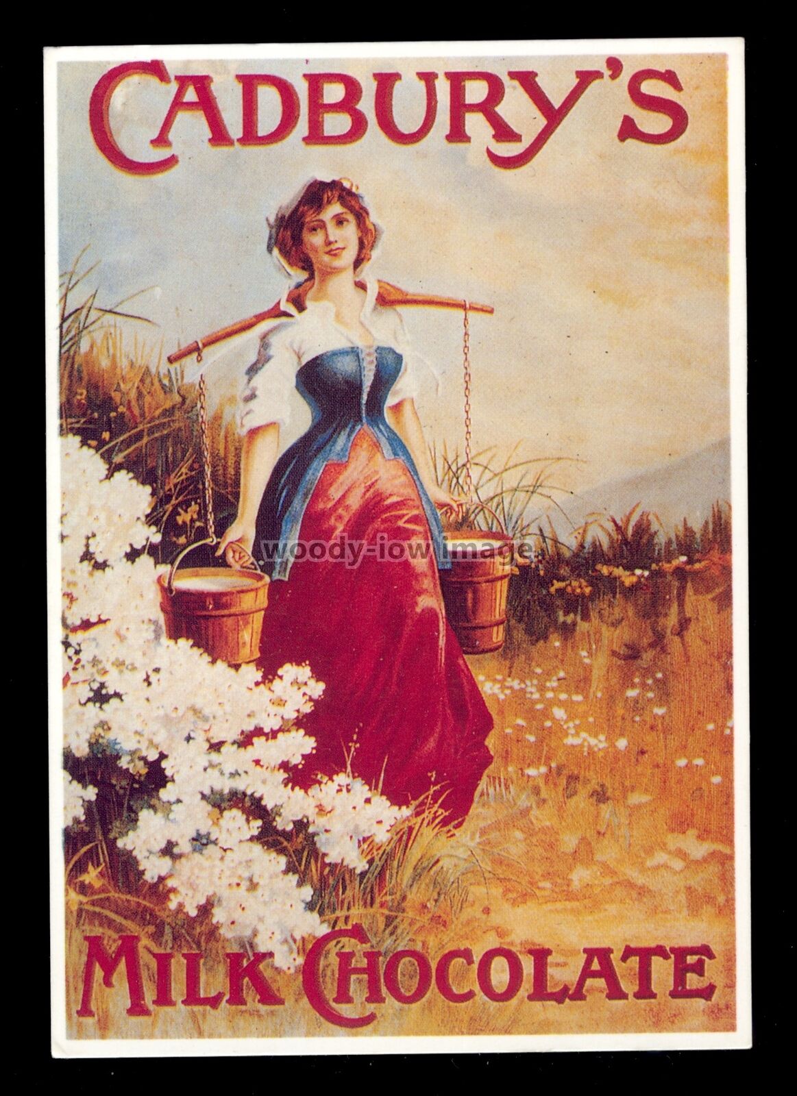 ad3940 - Cadbury's Chocolate - Pretty Young Milk Maid - Modern Advert ...