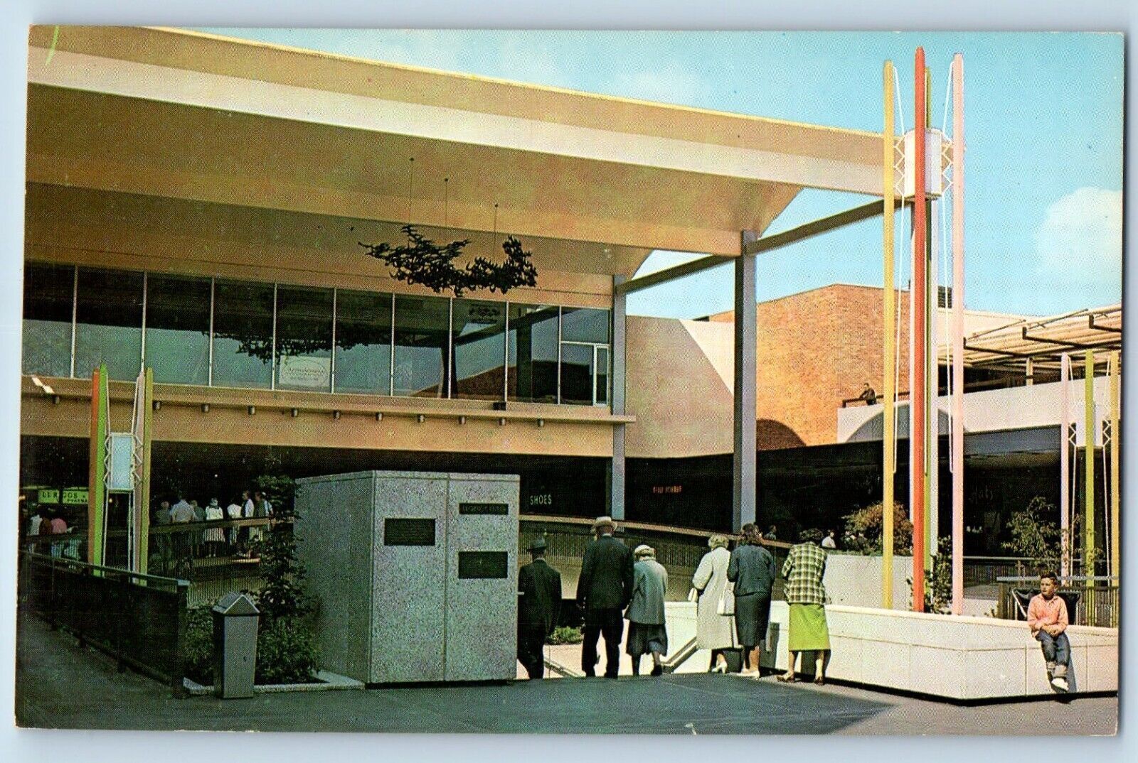 Portland Oregon Postcard Lloyd Center View Center Mall Area 1960 ...
