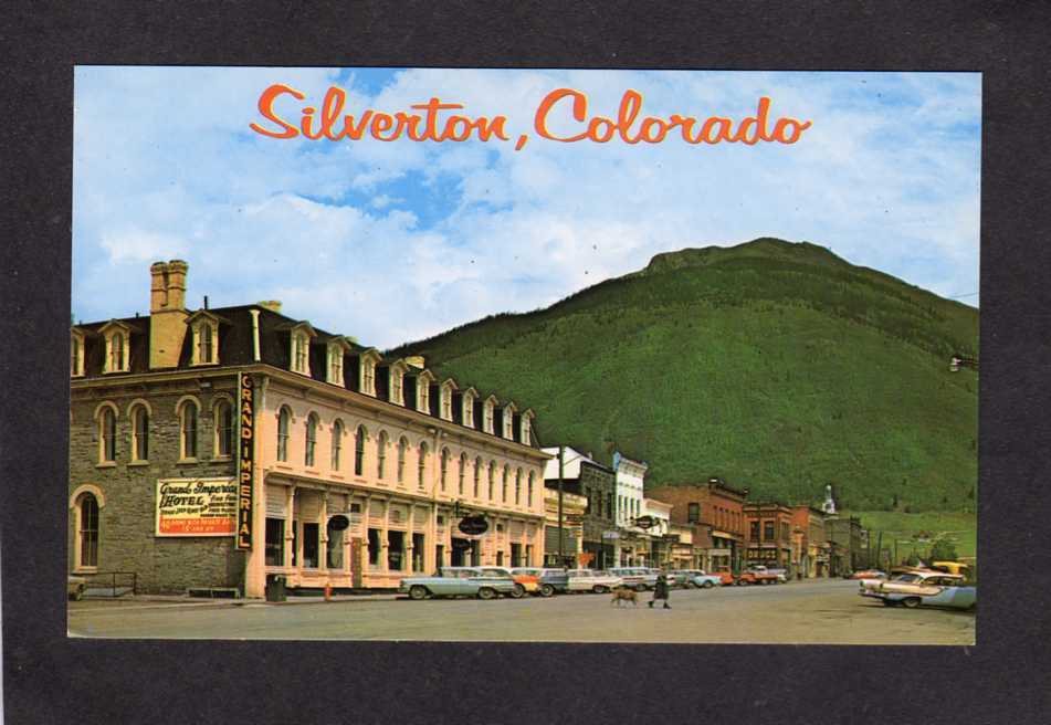 CO Silverton Colorado Grand Imperial Hotel Street Scene Postcard ...