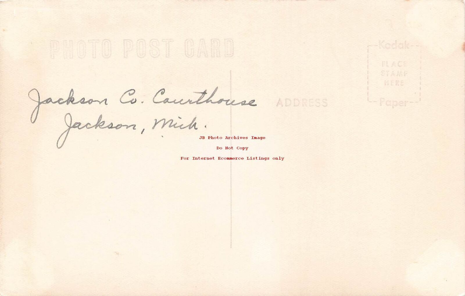 MI, Jackson, Michigan, RPPC, Jackson County Courthouse, 1950s, Photo ...