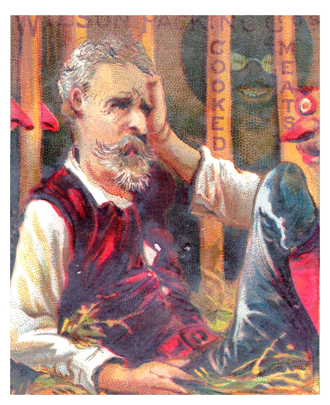 1880s Wilson Packing Co.'s Cooked Meat H.R. Tucker Medieval Lot Of 5 ...