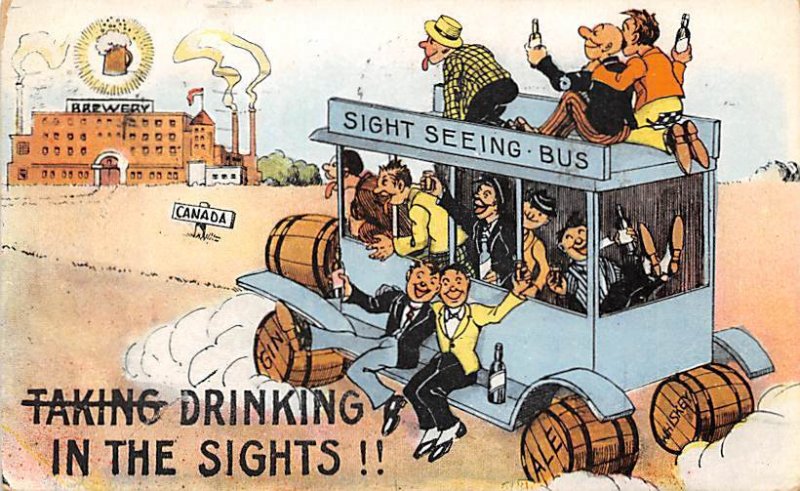 Drinking on a bus comic Brewery 1931 | Topics - Cartoons & Comics ...