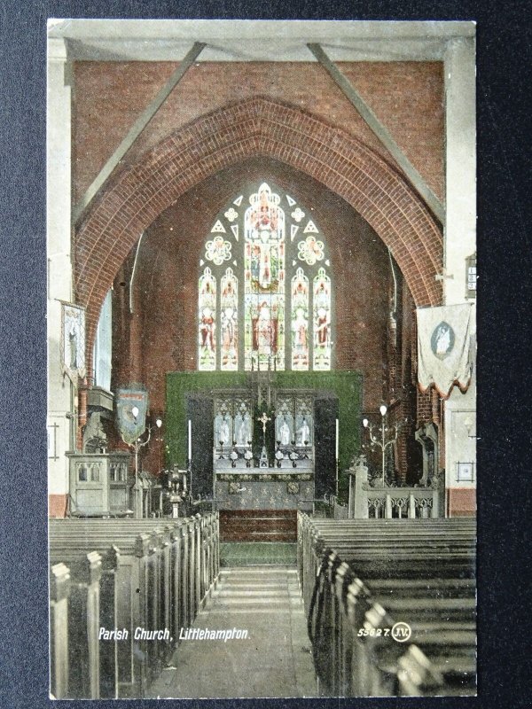 Sussex LITTLEHAMPTON Parish Church Interior & Pulpit c1906 Postcard by ...