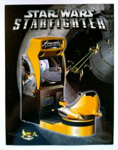 Star Wars Starfighter Arcade FLYER Original Vintage Retro Art Science ...