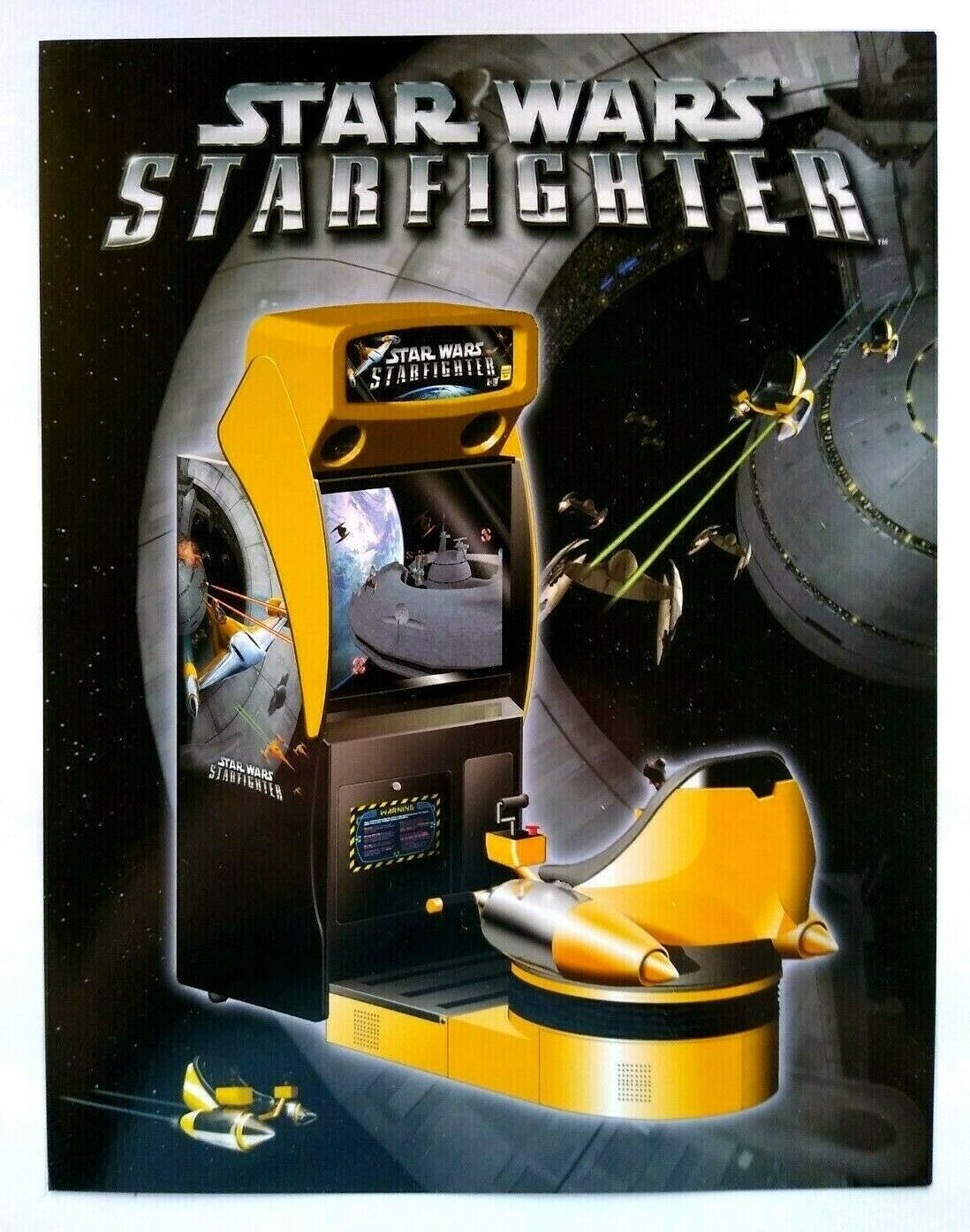 Star Wars Starfighter Arcade FLYER Original Vintage Retro Art Science ...