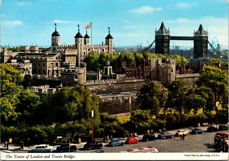 Vintage Postcard the Tower and Tower Bridge London England U.K. 1960'S ...