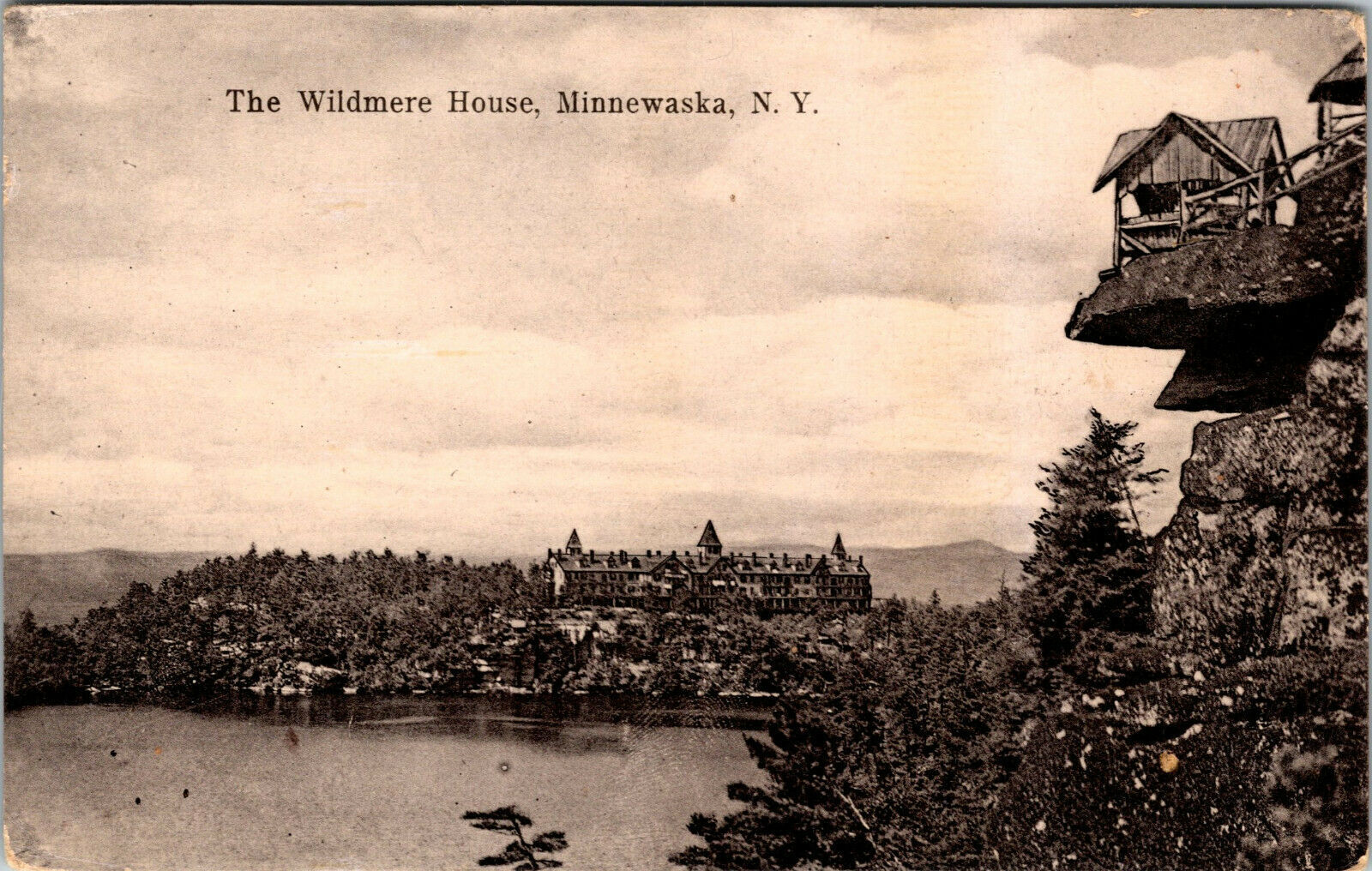 Vtg 1910 The Wildmere Cliff House Minnewaska New York NY Postcard ...