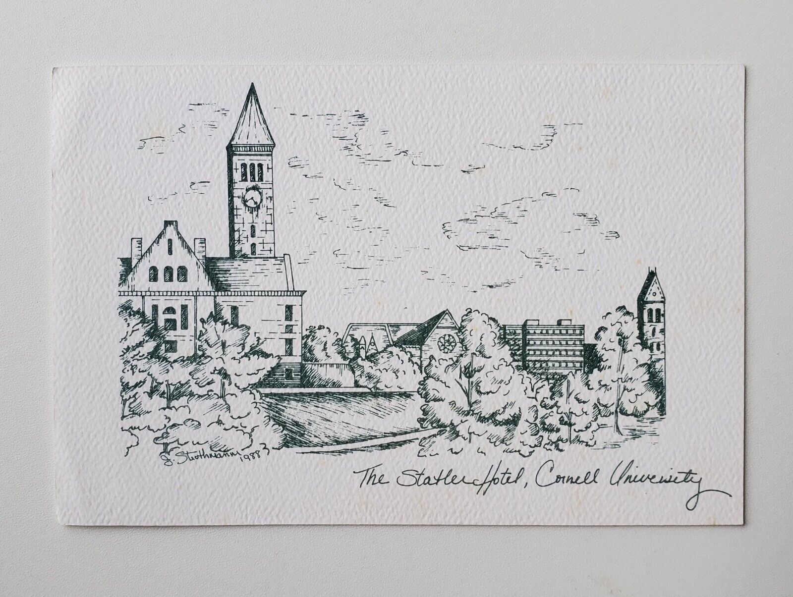 Statler Hotel Cornell University Education Center Drawing Ithaca NY ...