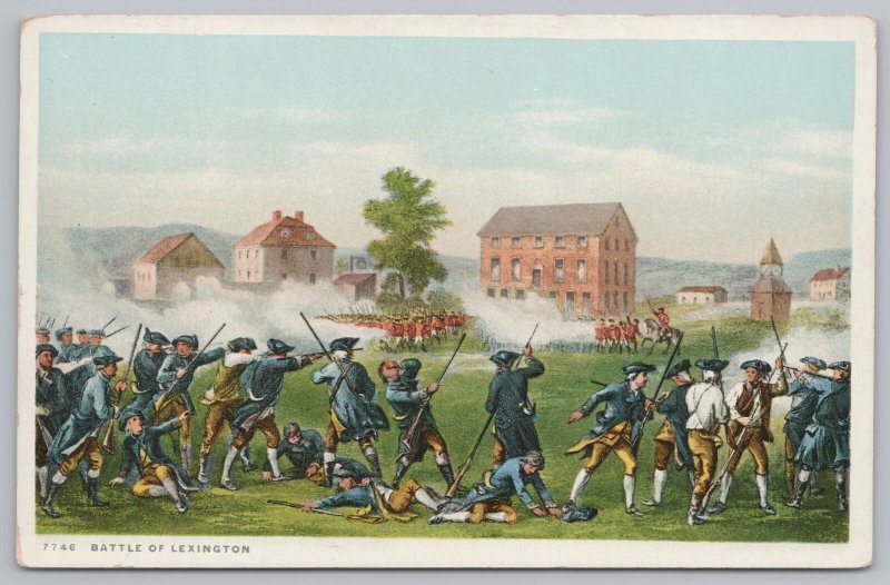 Military~Painting of Battle of Lexington~Vintage Postcard | United ...